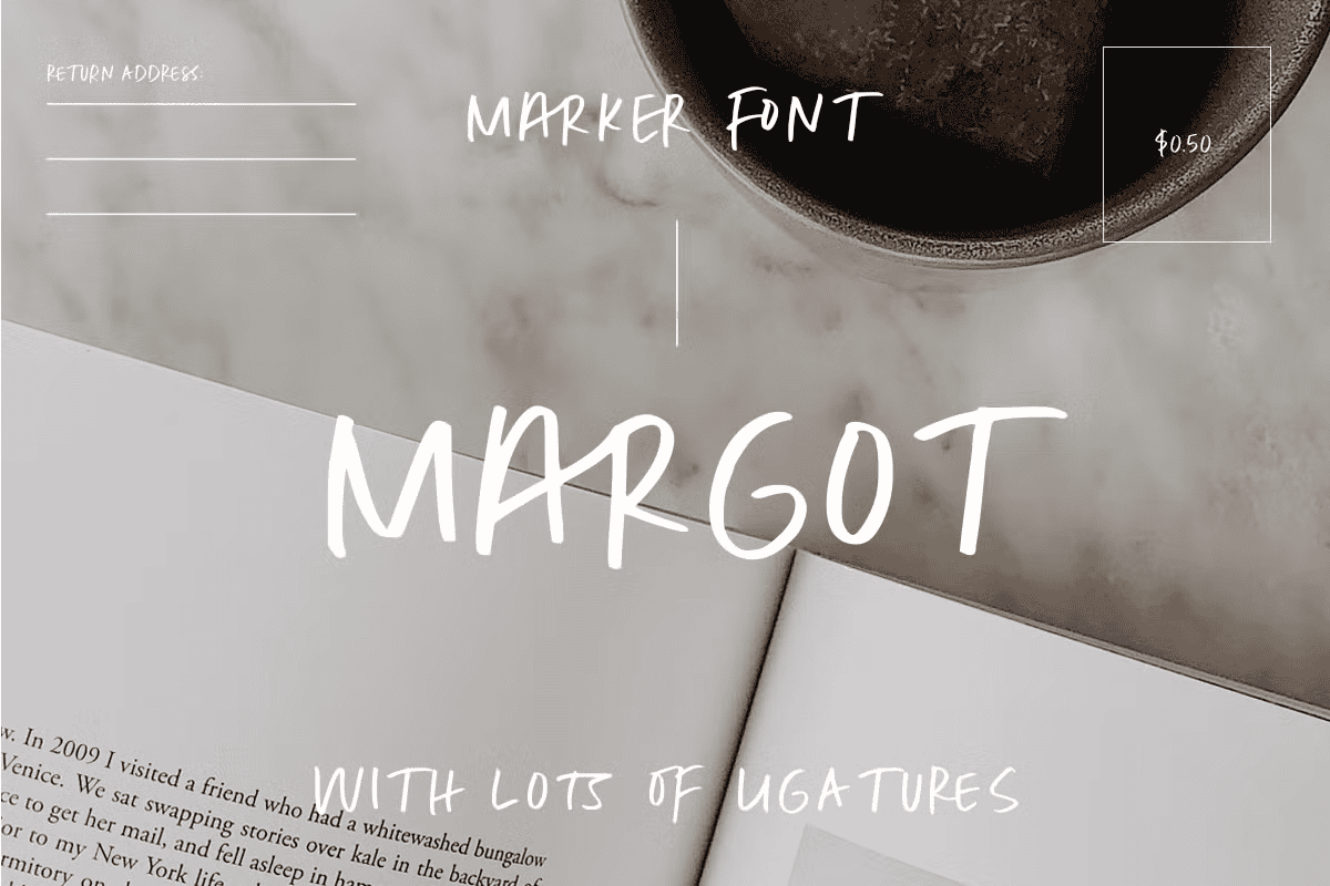 Margot Marker Font - GRAPHICOLD