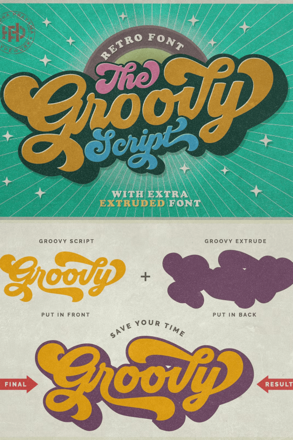 Groovy - Retro Font - GRAPHICOLD