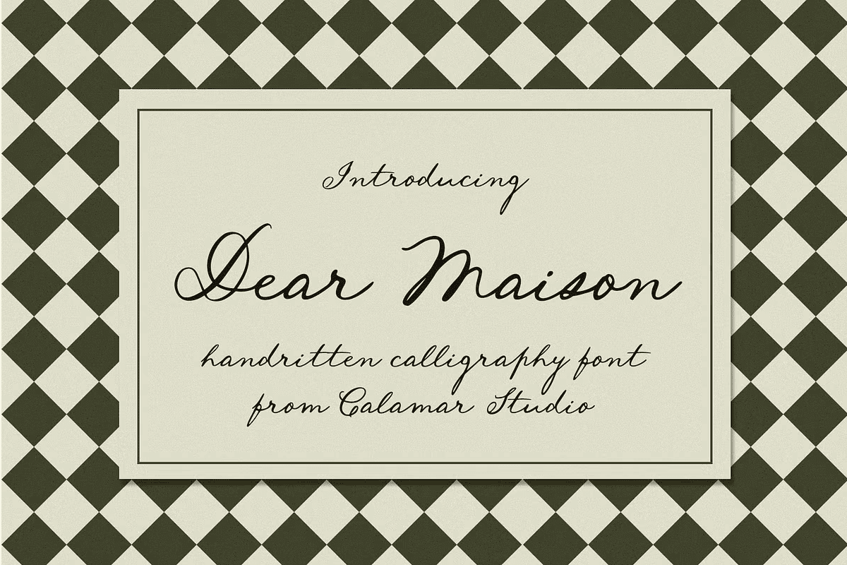 Dear Maison Handwritten Font - GRAPHICOLD