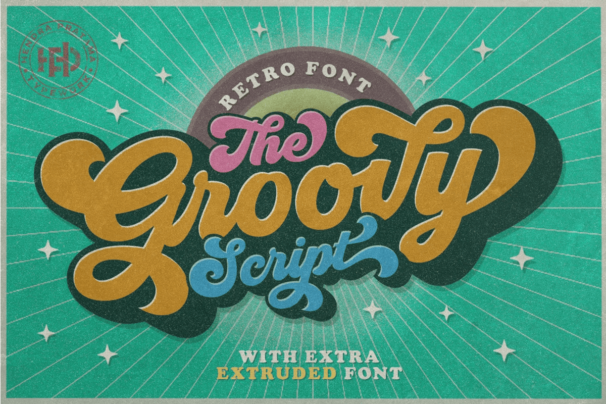 Groovy - Retro Font - GRAPHICOLD