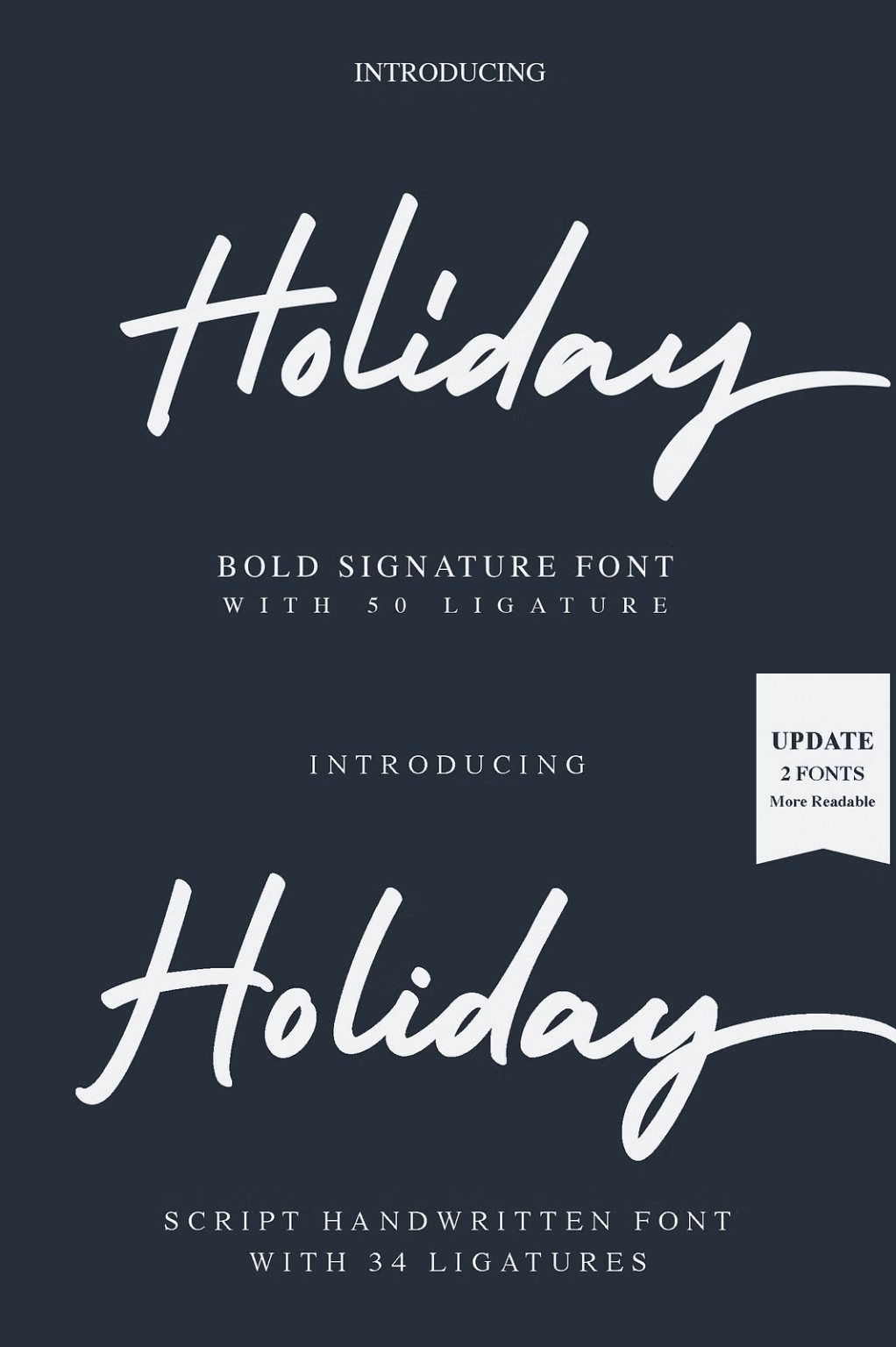 Holiday - Script Handwritten Font - GRAPHICOLD